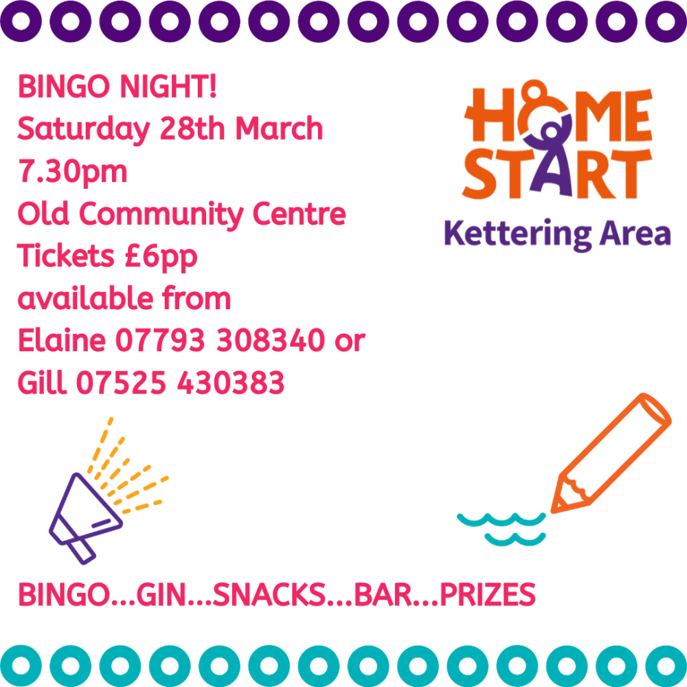 Bingo Night - 28th March 2020 - Home-Start Kettering